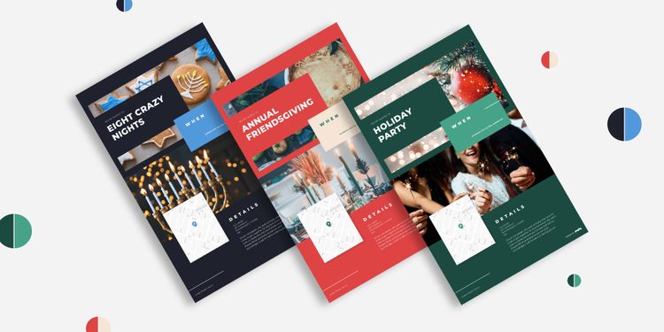 Cozy New Colors for Holiday Invitations | Poply